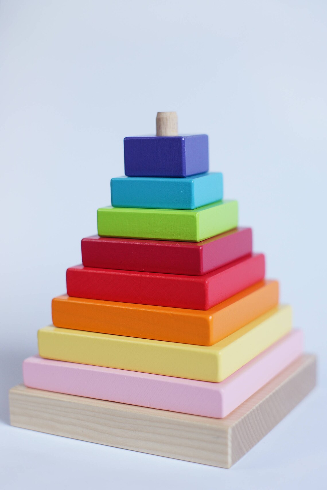 Wooden Pyramid / Wooden Constructor / Pyramid / Educational - Etsy