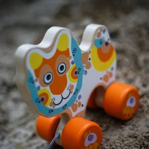 Wooden Toy/ Toy on Wheels / Toy on the String / Push & Pull - Etsy
