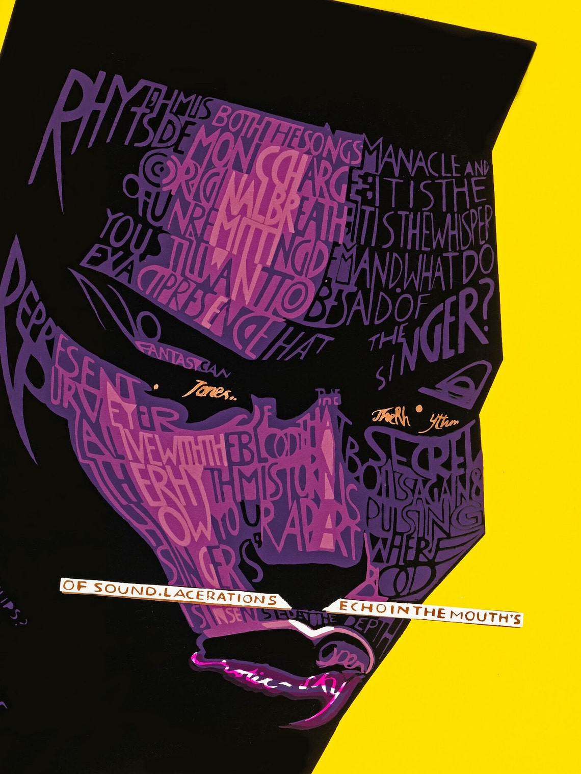 Grace Jones / Jones the Rhythm / Yellow A1 Giclee Print - Etsy