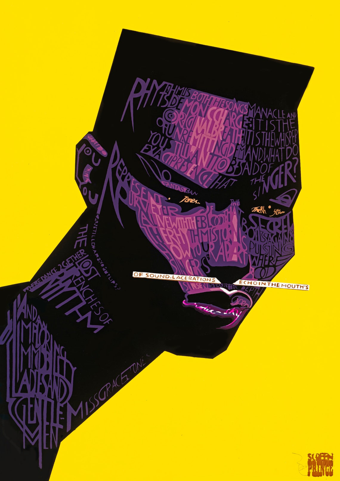 Grace Jones / Jones the Rhythm / Yellow A1 Giclee Print - Etsy