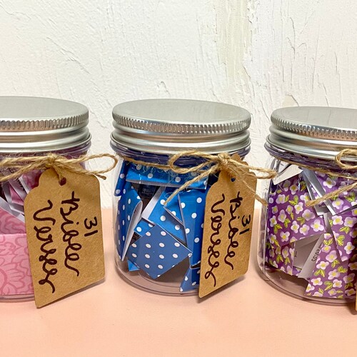 Bible Verse Jar 100 Inspirational Bible Verses Christian - Etsy