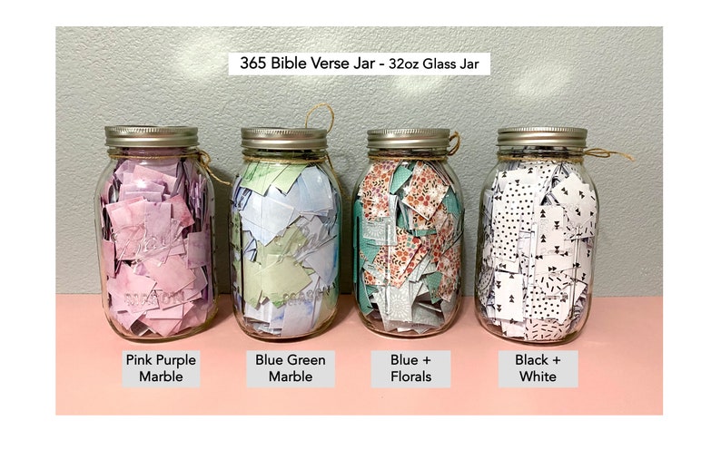 YEARLY Bible Verse Jar 365 Inspirational Bible Verses - Etsy