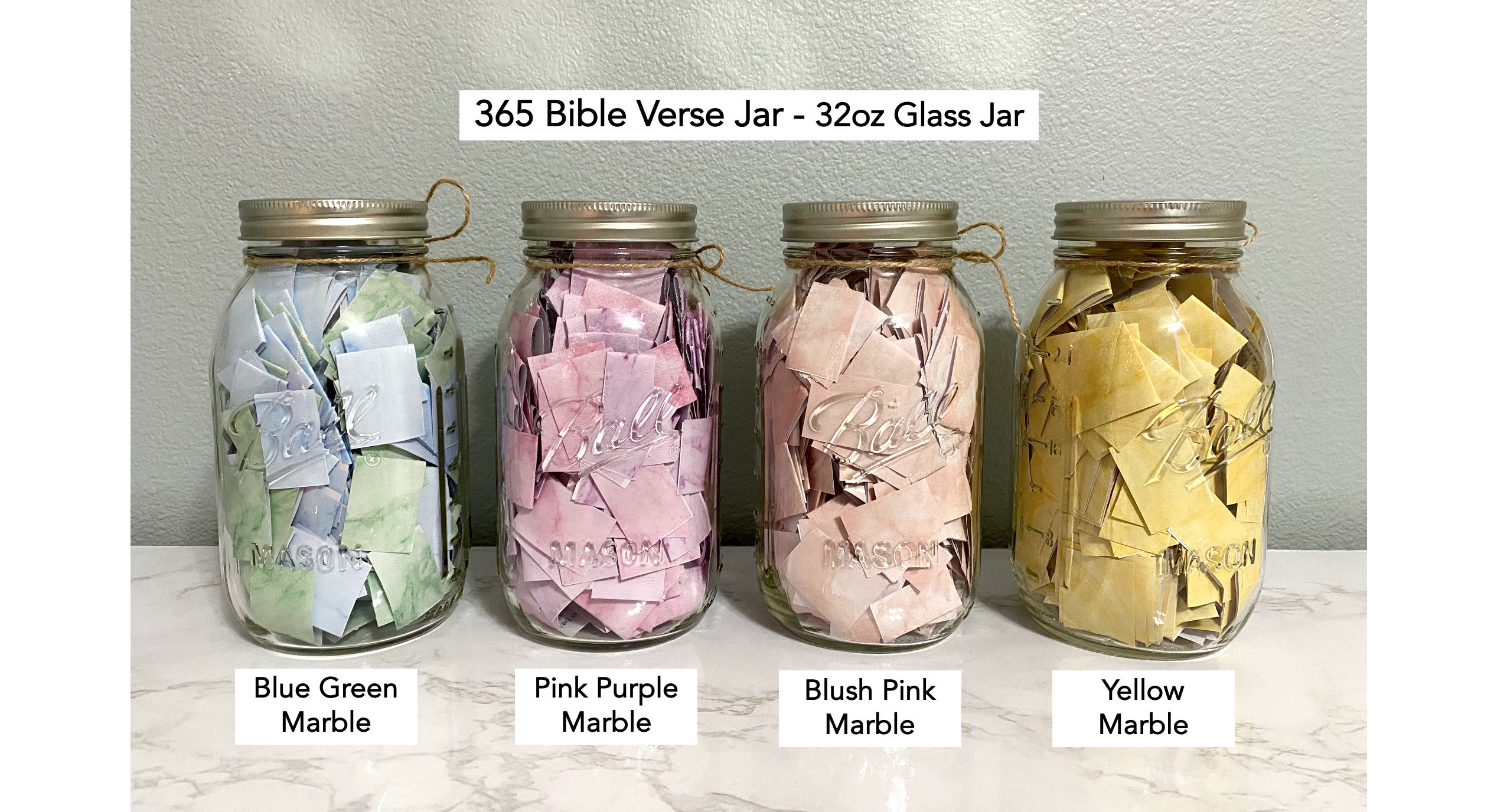 YEARLY Bible Verse Jar 365 Inspirational Bible Verses - Etsy