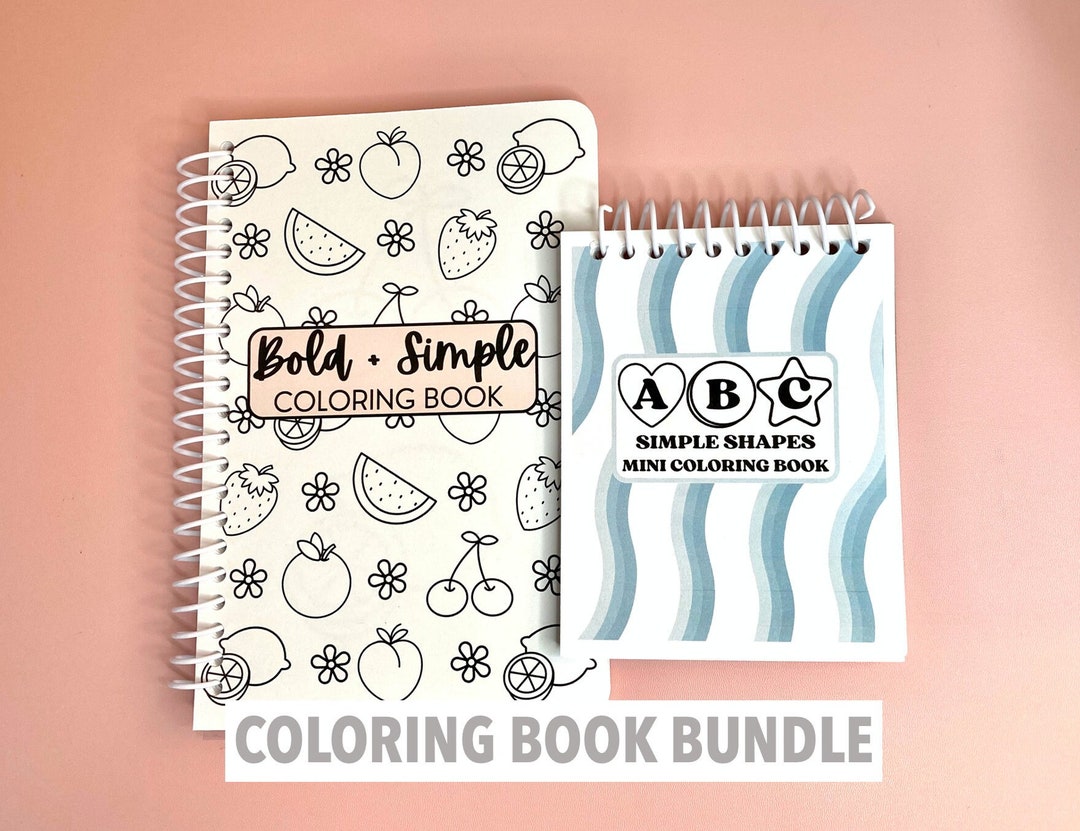 Coloring Book BUNDLE 2 Coloring Books Coloring Book for - Etsy