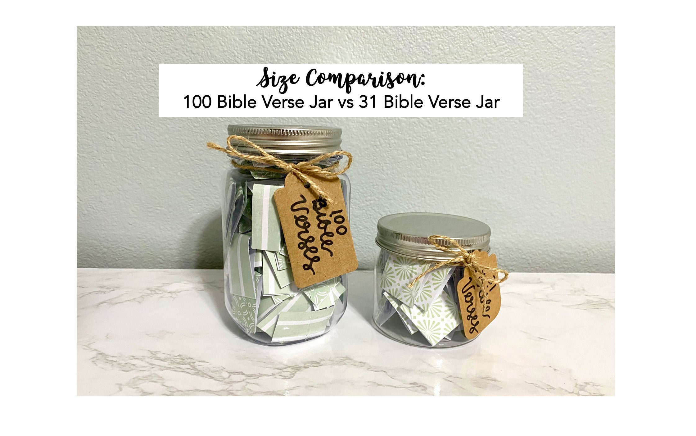 Bible Verse Jar 31 Inspirational Bible Verses Month of - Etsy