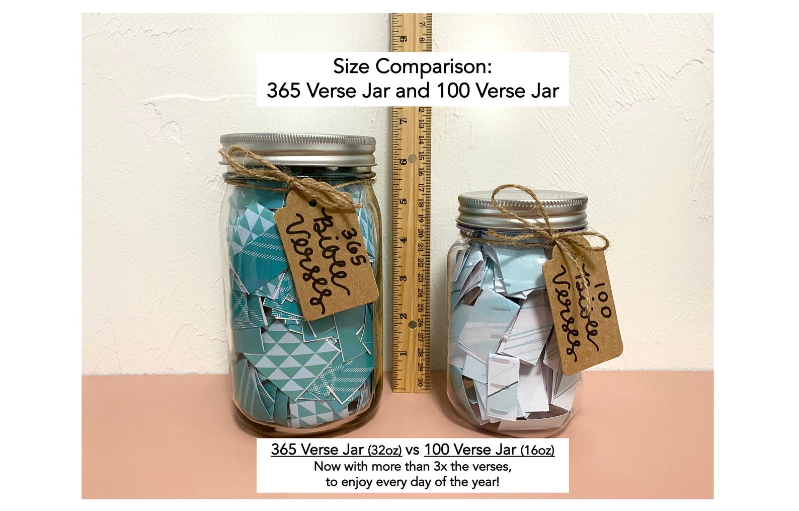 YEARLY Bible Verse Jar 365 Inspirational Bible Verses - Etsy