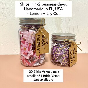 Bible Verse Jar 100 Inspirational Bible Verses Christian - Etsy