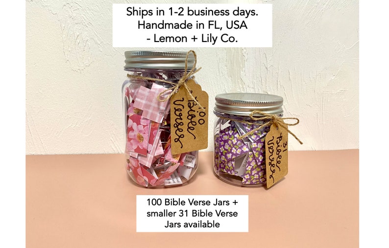 Bible Verse Jar 100 Inspirational Bible Verses Christian | Etsy