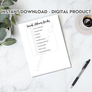 Sarah Adams Books Tracker, Sarah Adams Reading Tracker - DIGITAL ...