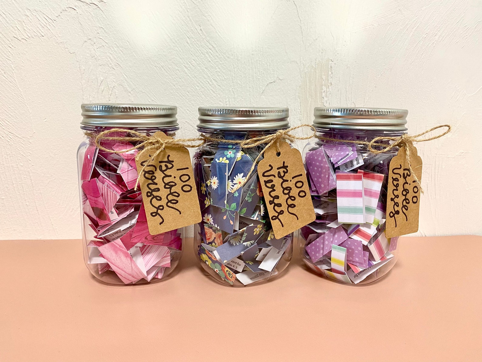 Bible Verse Jar 100 Inspirational Bible Verses Christian - Etsy