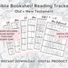 Bible Bookshelf Trackers DIGITAL DOWNLOAD Bible Reading Tracker, Bible ...