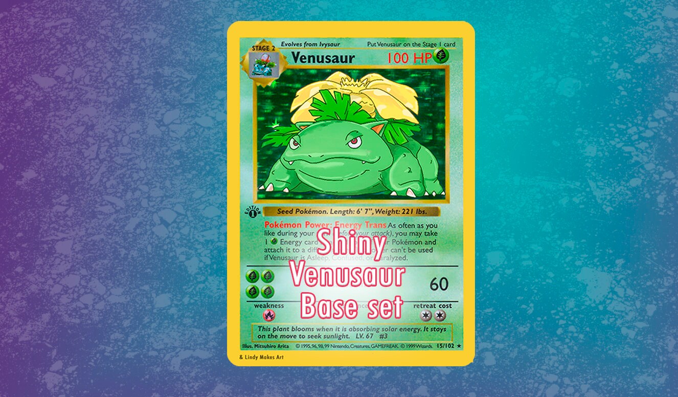 Shiny Venusaur Card
