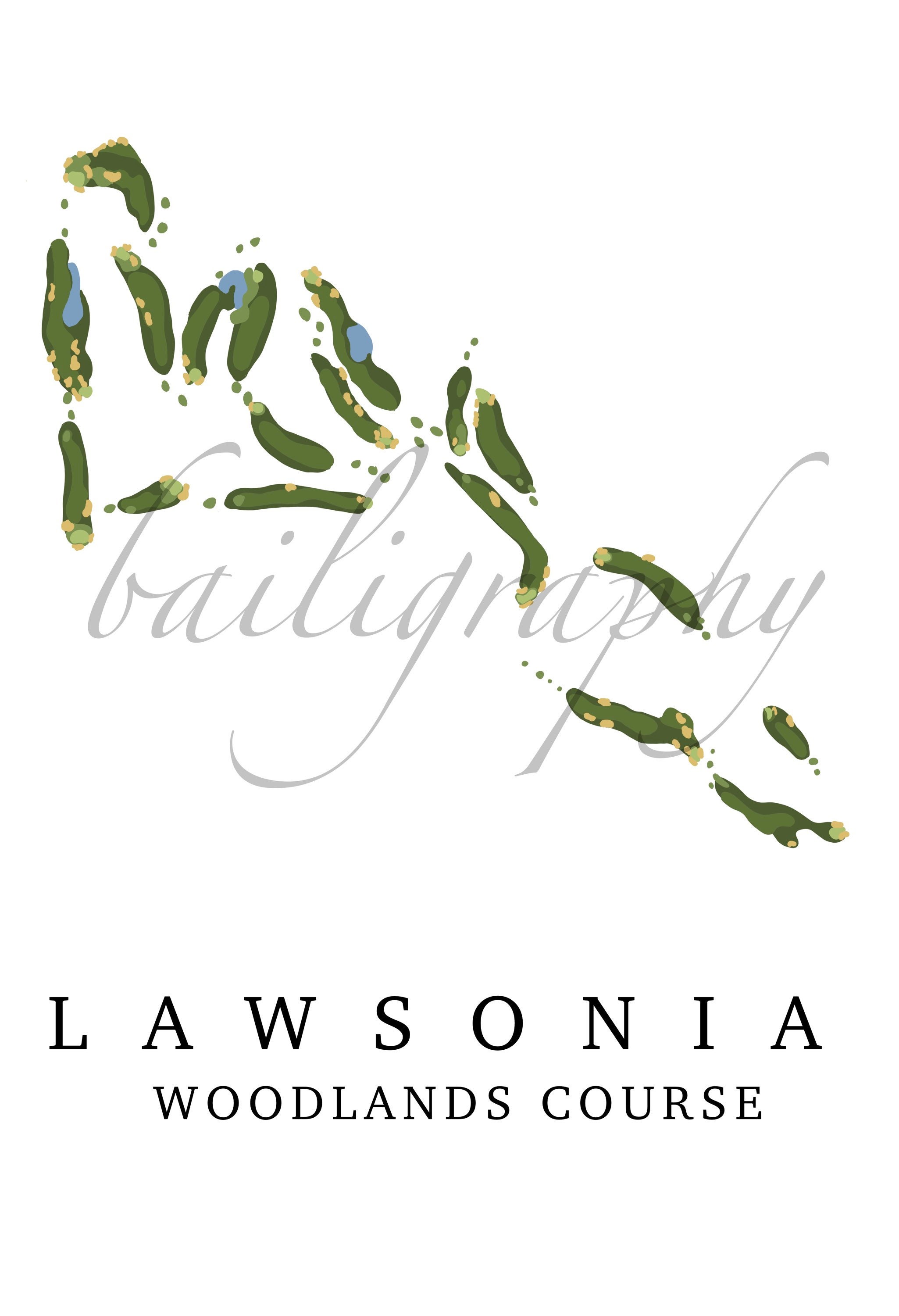 Custom Golf Course Hole Layout Map - Etsy