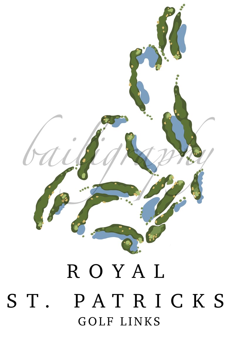 Custom Golf Course Hole Layout Map - Etsy