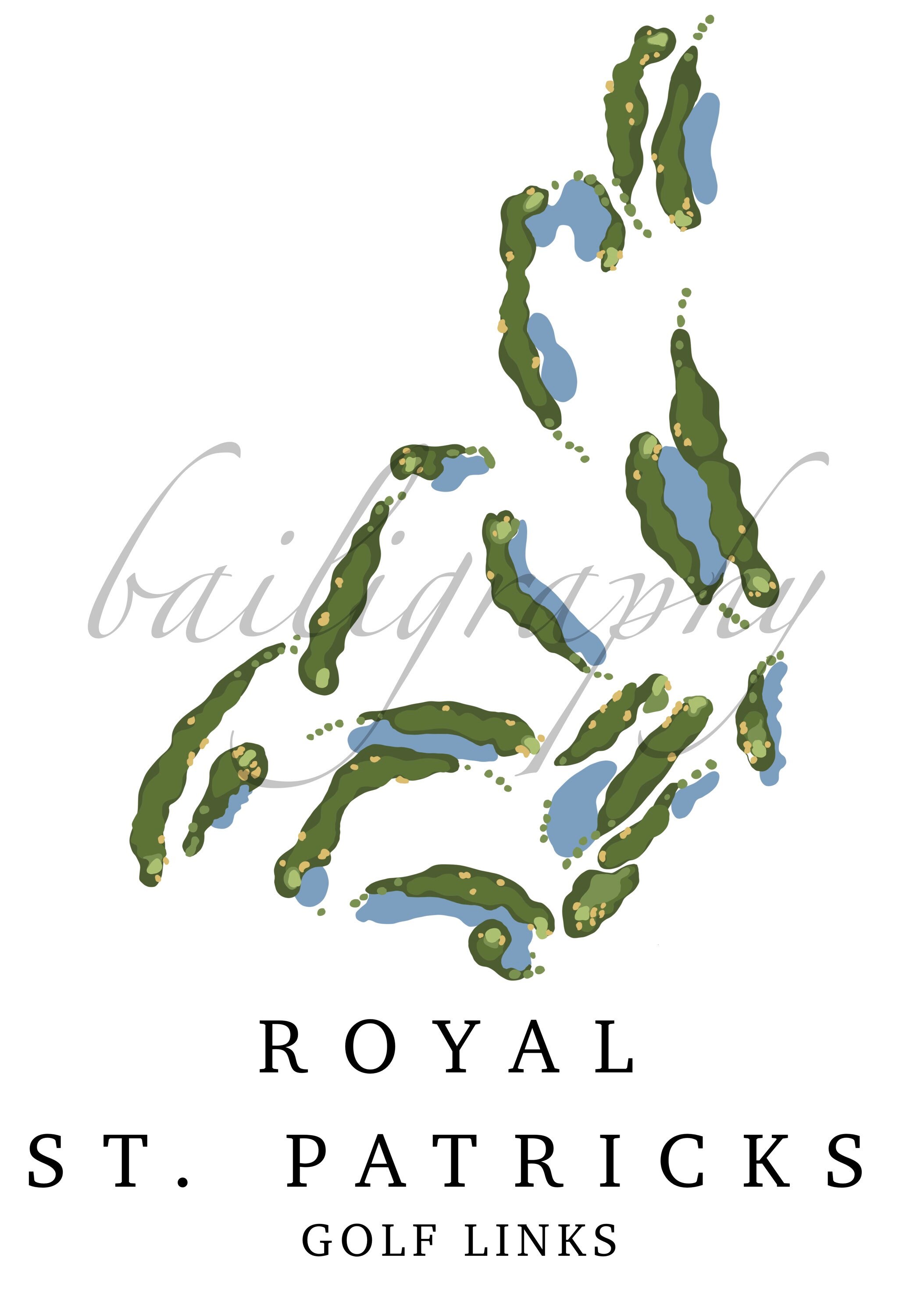 Custom Golf Course Hole Layout Map - Etsy