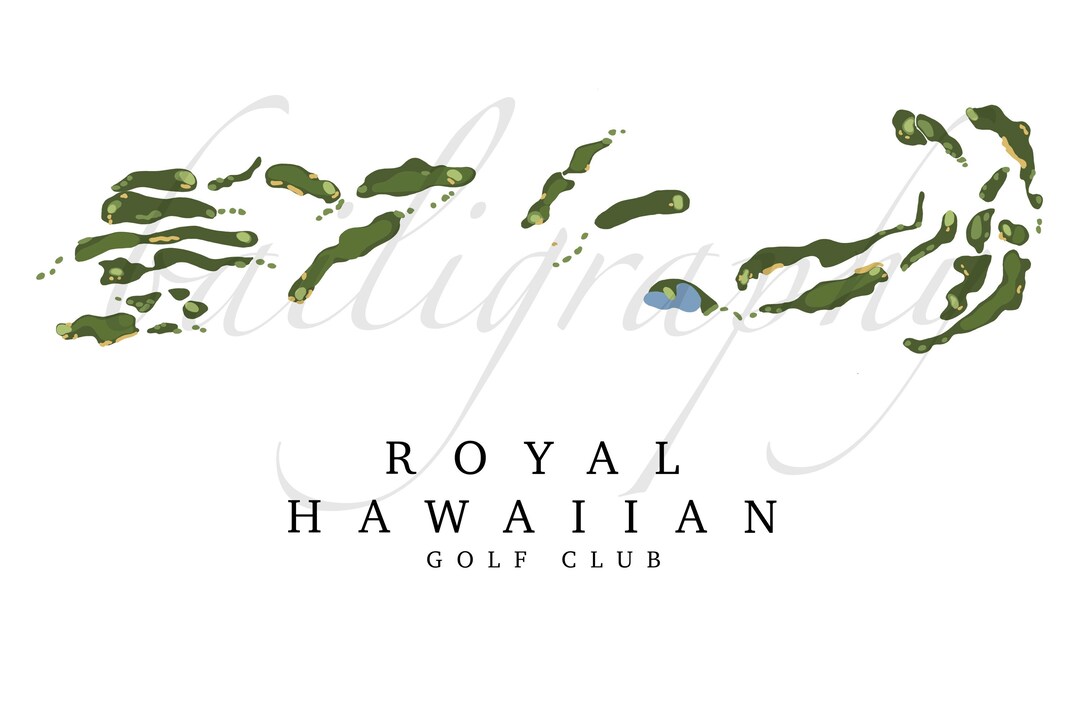 Custom Golf Course Hole Layout Map - Etsy