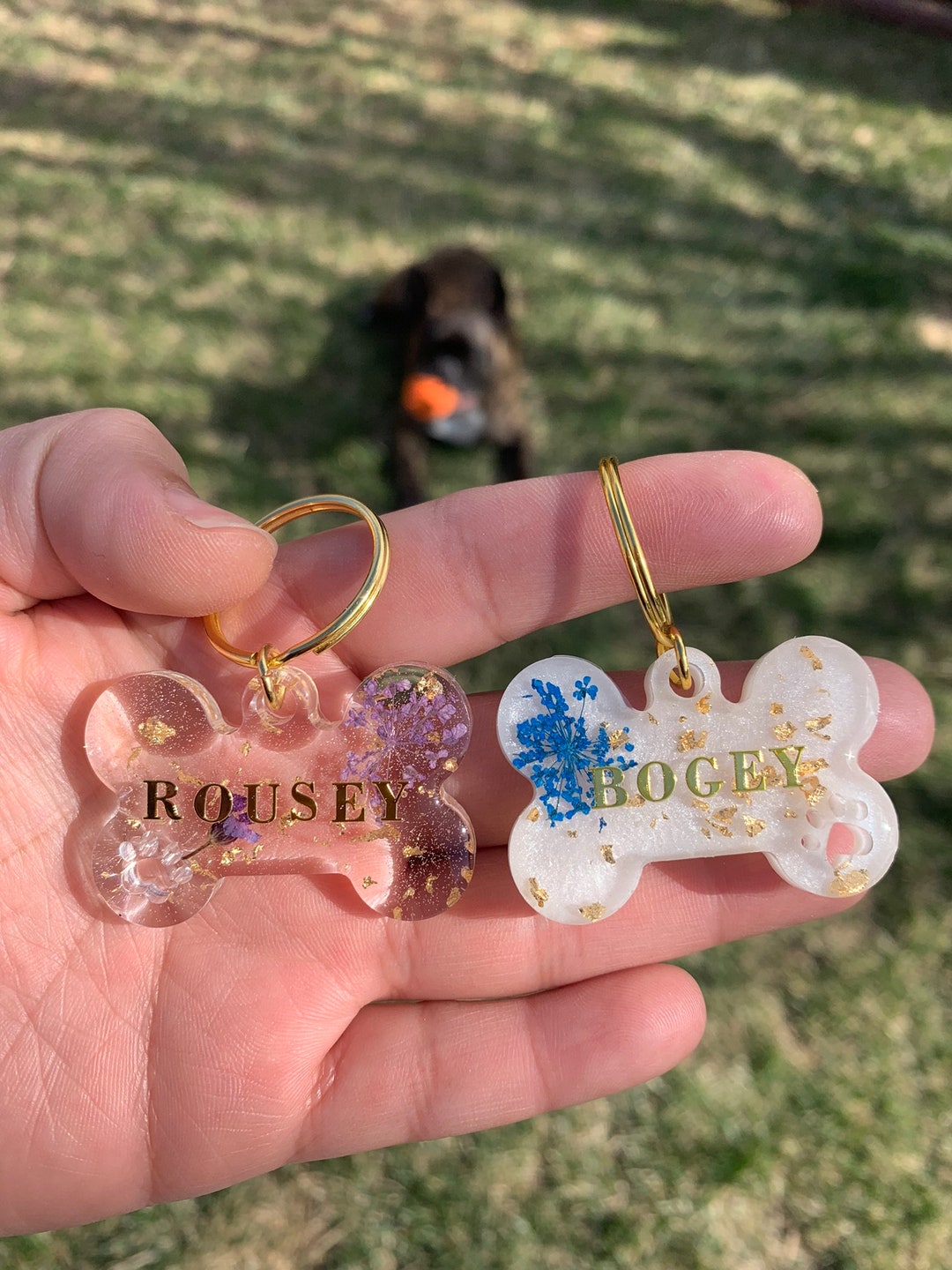 CUSTOM Resin Dog Tag Flower Dog Tag Cute Dog Tag Unique Etsy custom-resin-dog-tag-flower-dog-tag-cute-dog-tag-unique-etsy