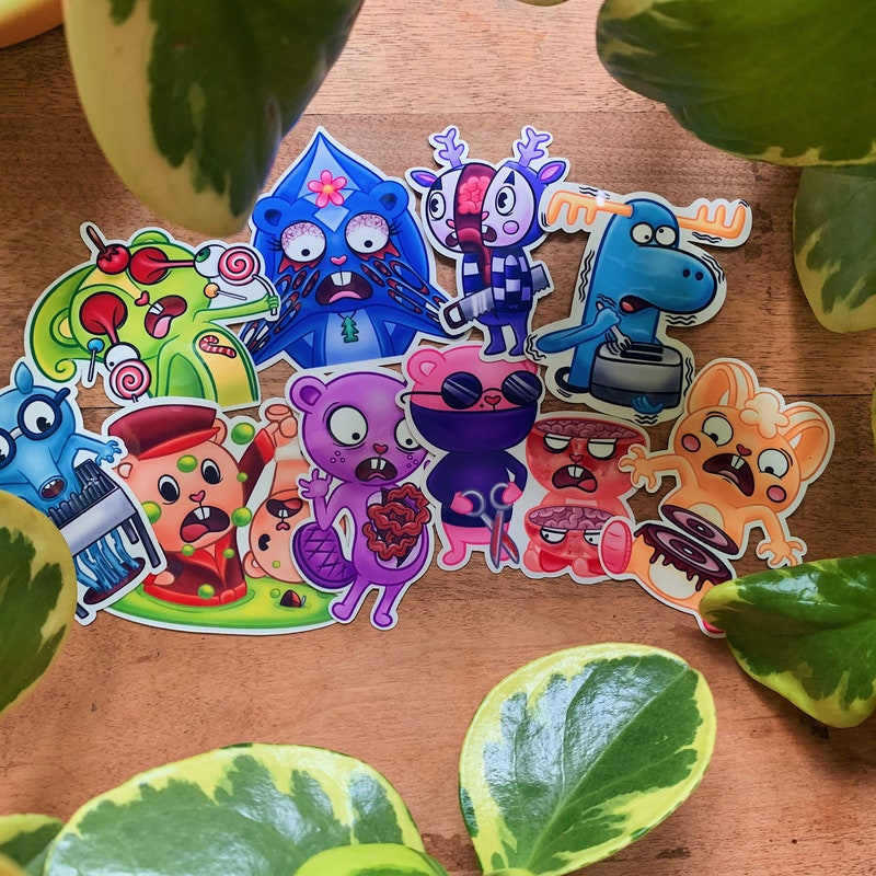 Happy Trees - Etsy