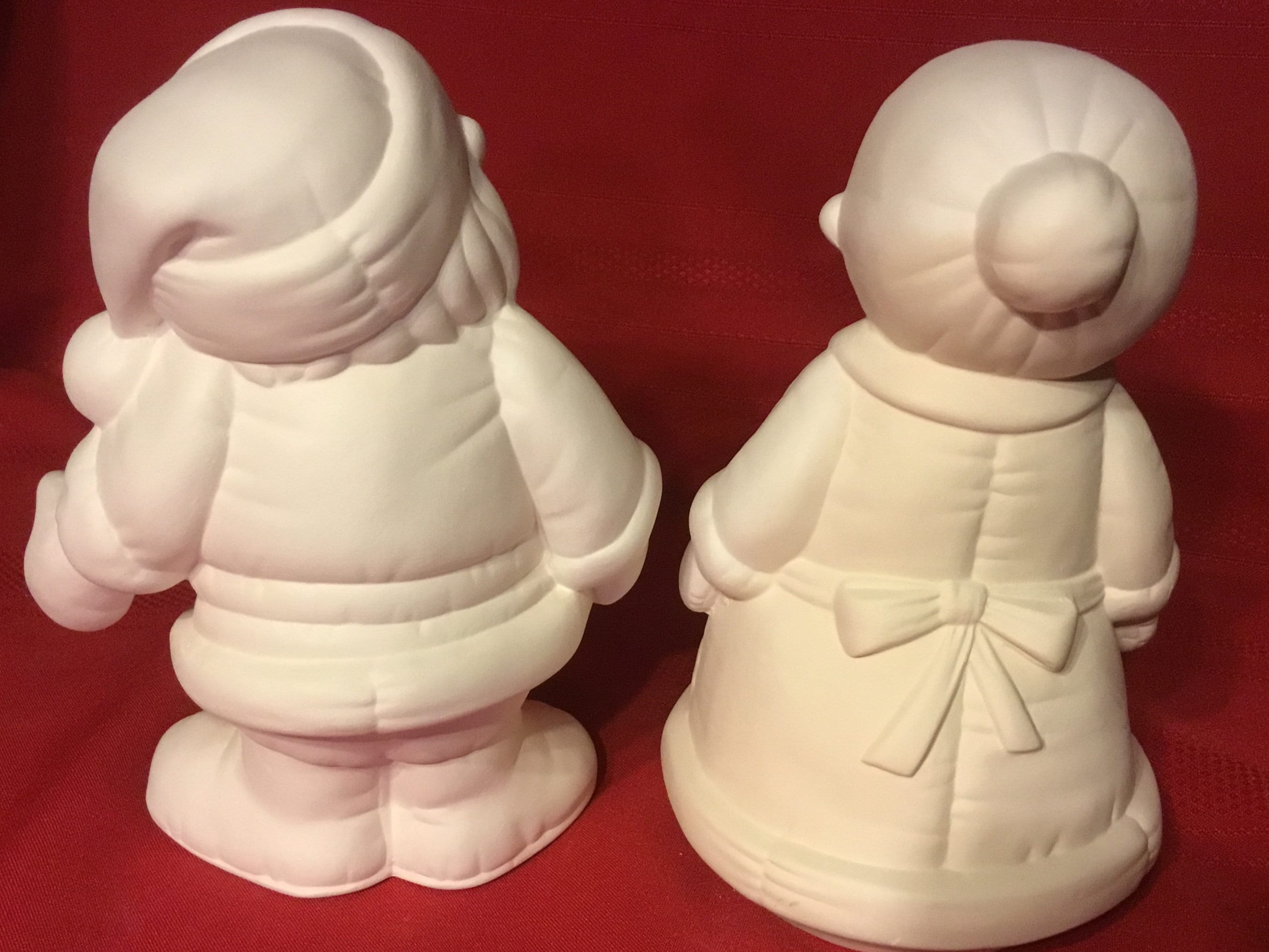 Ceramic Bisquerare 1986 Kimple softie/quilted/puffy Santa - Etsy