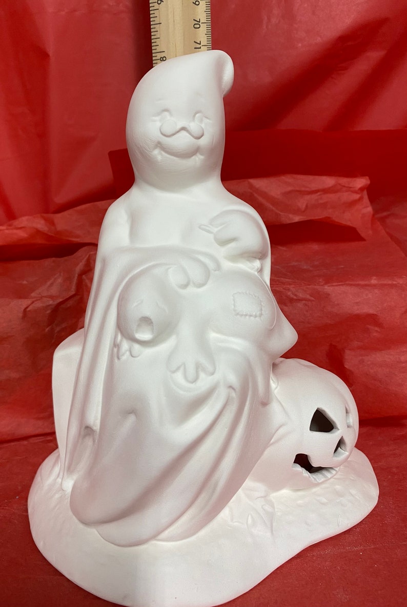 Halloweenmama Ghost W/ Baby Ghost & Jack O Lantern - Etsy