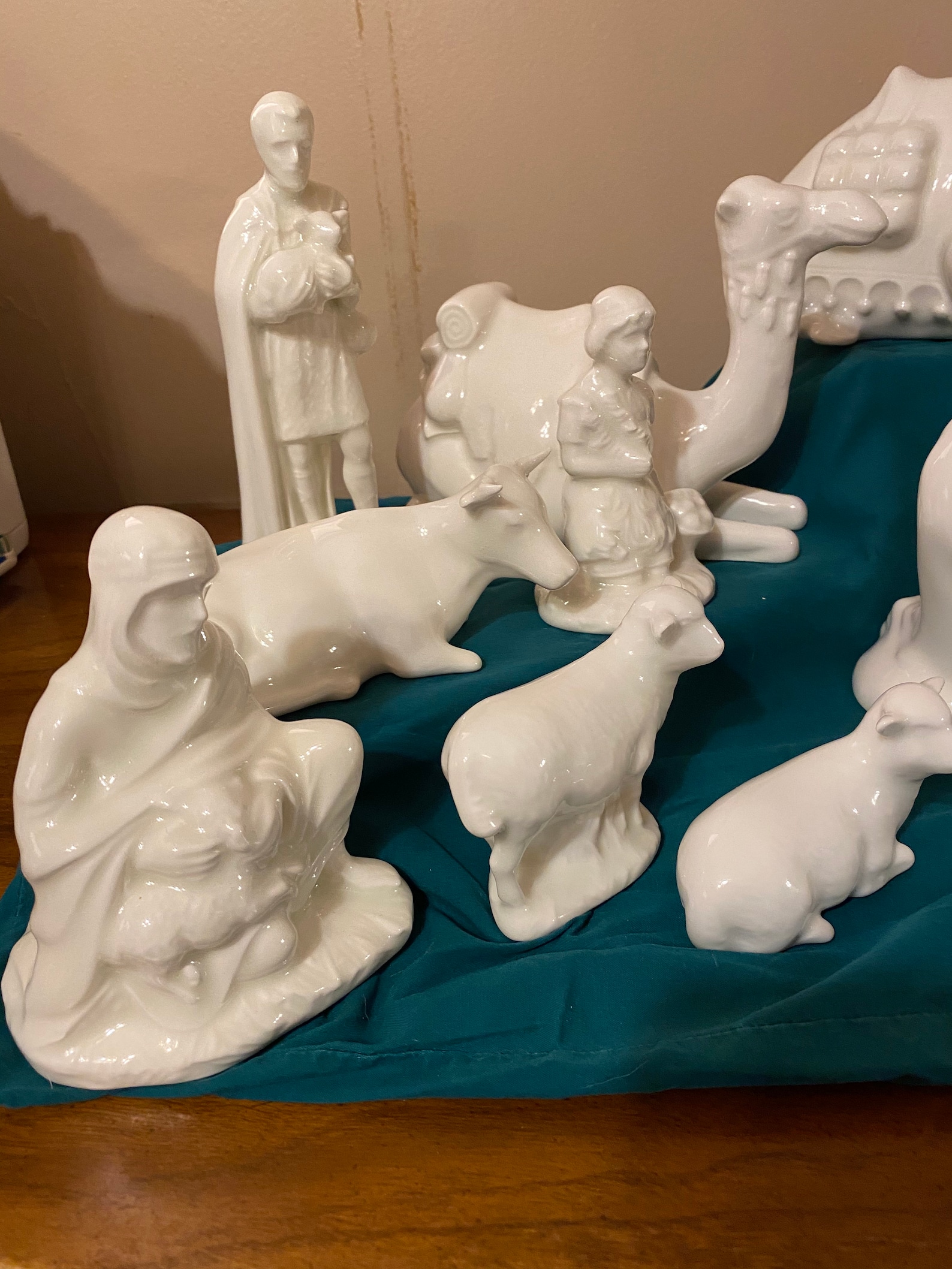 Ceramic Finished Set clear Glazed15 Piece Holland Nativity - Etsy