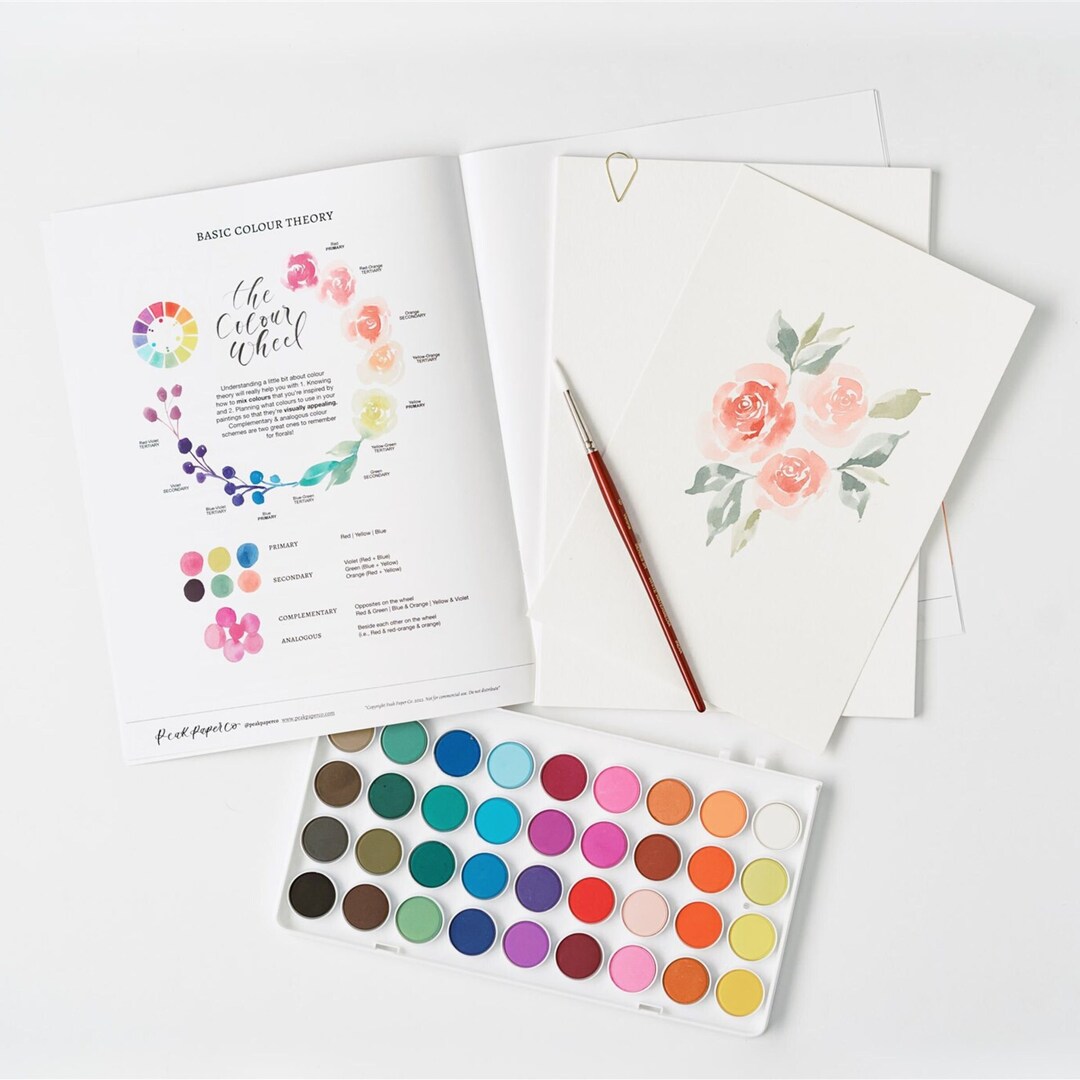 Watercolor Kit & Virtual Class for Beginners Gifts for Creatives ...