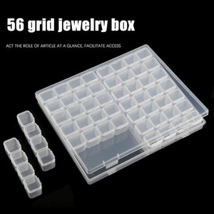 Plastic Craft Organizer Case Choose 28 or 56 Grids , Diamond Art ...