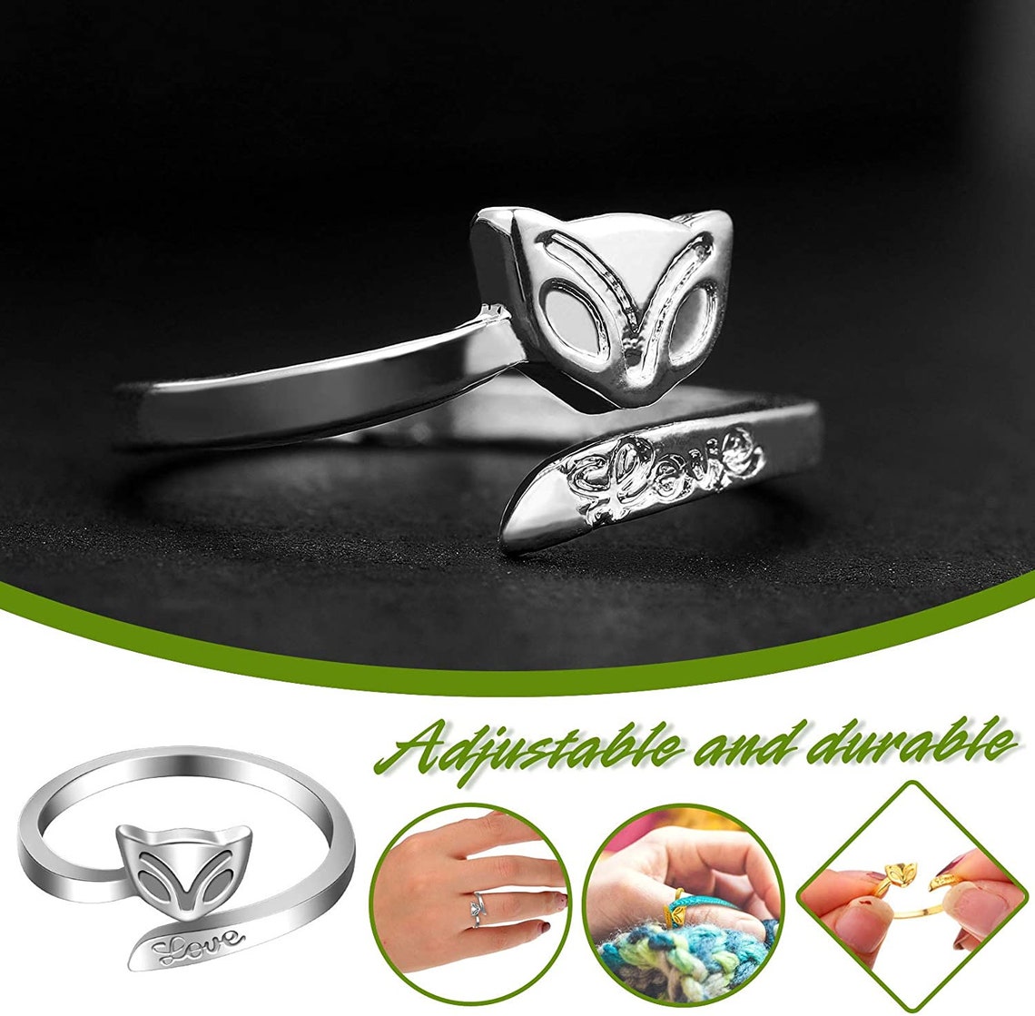 Yarn Guide Adjustable Crochet Loop Rings Yarn Guide - Etsy