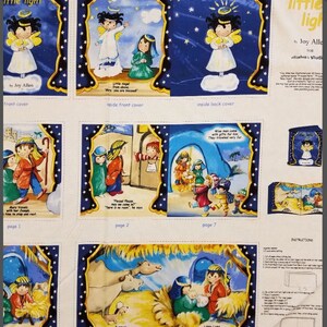 Holiday Book or Quilt Panel, Little Light Book by Joy Allen, Christmas ...