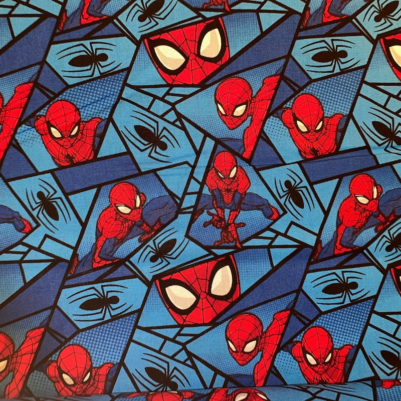 Spiderman Fabric - Etsy