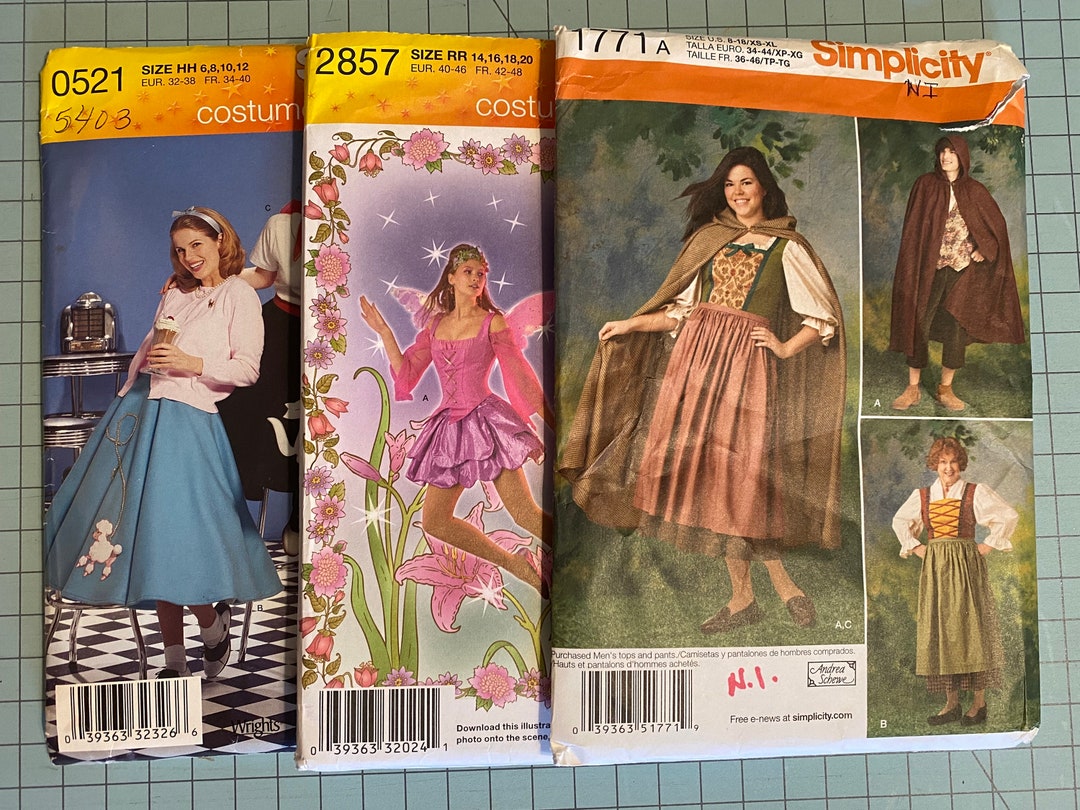 Costume Sewing Patterns *you Choose* Simplicity 1771(missing ...