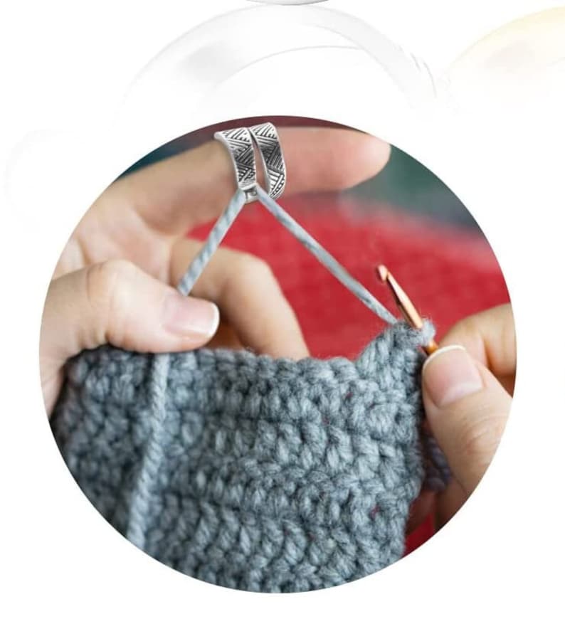 Yarn Guide, Adjustable Crochet Loop Rings, *pick Your Color Knitting ...