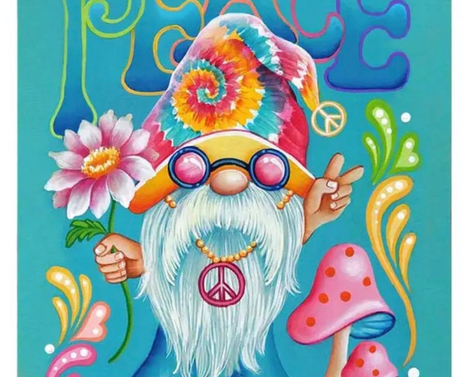 Peace Gnome Diamond Art Kit, Diamond Painting Kit, Full Round Drill ...