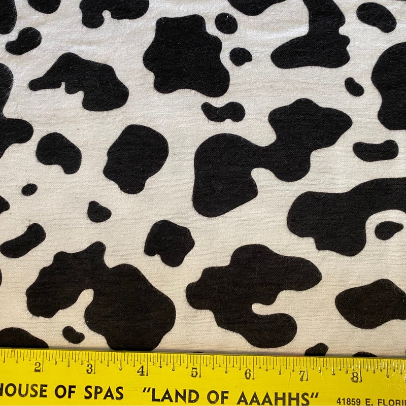 Cow Print Fabric - Etsy