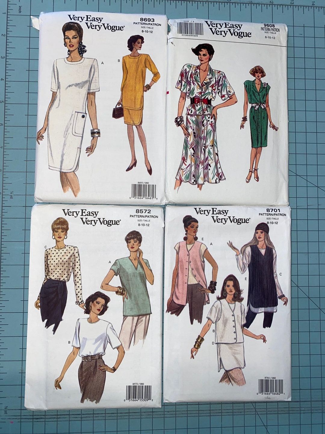 Vogue Sewing Patterns 8572, 8693, 8701 or 9608 *you Pick* Misses' Size ...