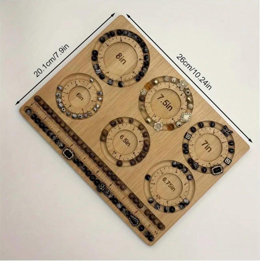 Bamboo Bracelet Making Board, Jewelry Making Tray, Beading Tools, DIY ...
