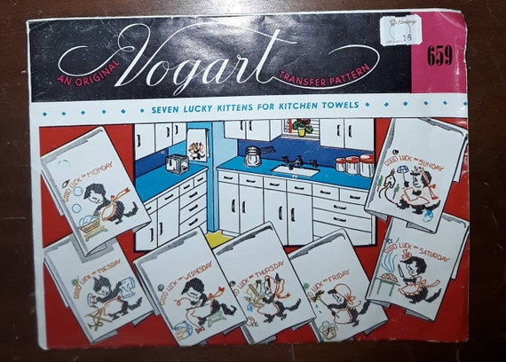 Kits & How To Vintage Vogart Embroidery Pattern 233 Craft Supplies ...