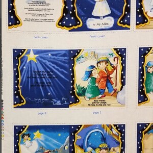 Holiday Book or Quilt Panel, Little Light Book by Joy Allen, Christmas ...