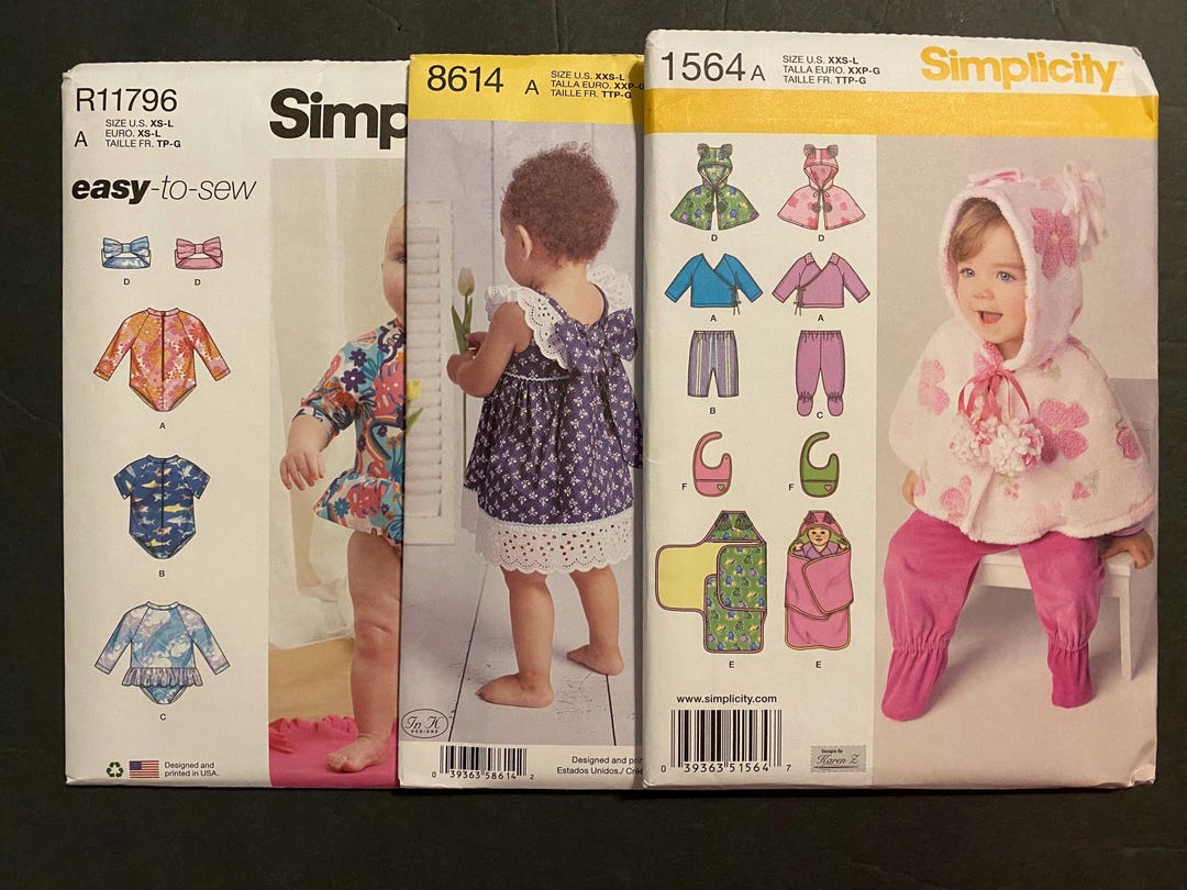 Simplicity Sewing Patterns *you Choose* 1564, 8614 Size Xxs-l or 11796 (9796) Size Xs-l, Uncut ...