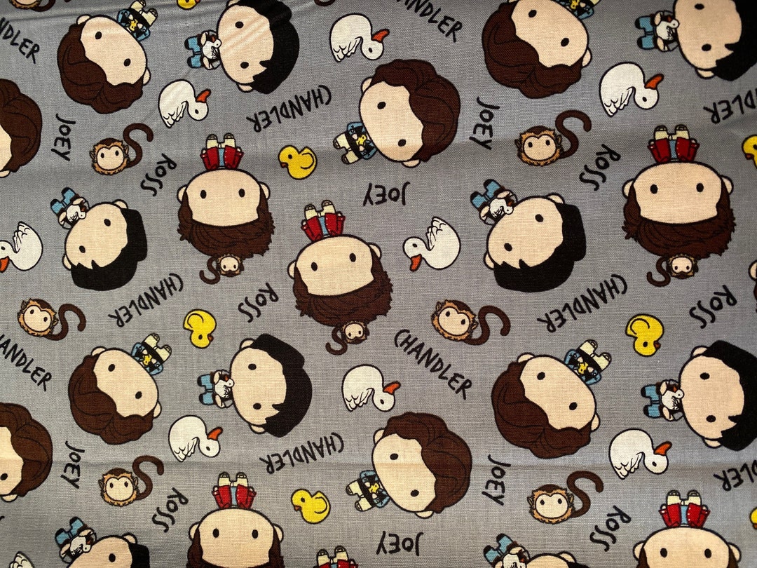 Friends Fabric, Friends TV Series Cotton Fabric Fat Quarter Approx. 18 ...