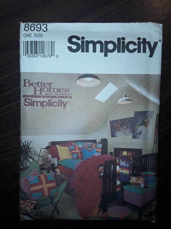Simplicity 8693 Bedroom Decor Sewing Pattern Uncut duvet | Etsy