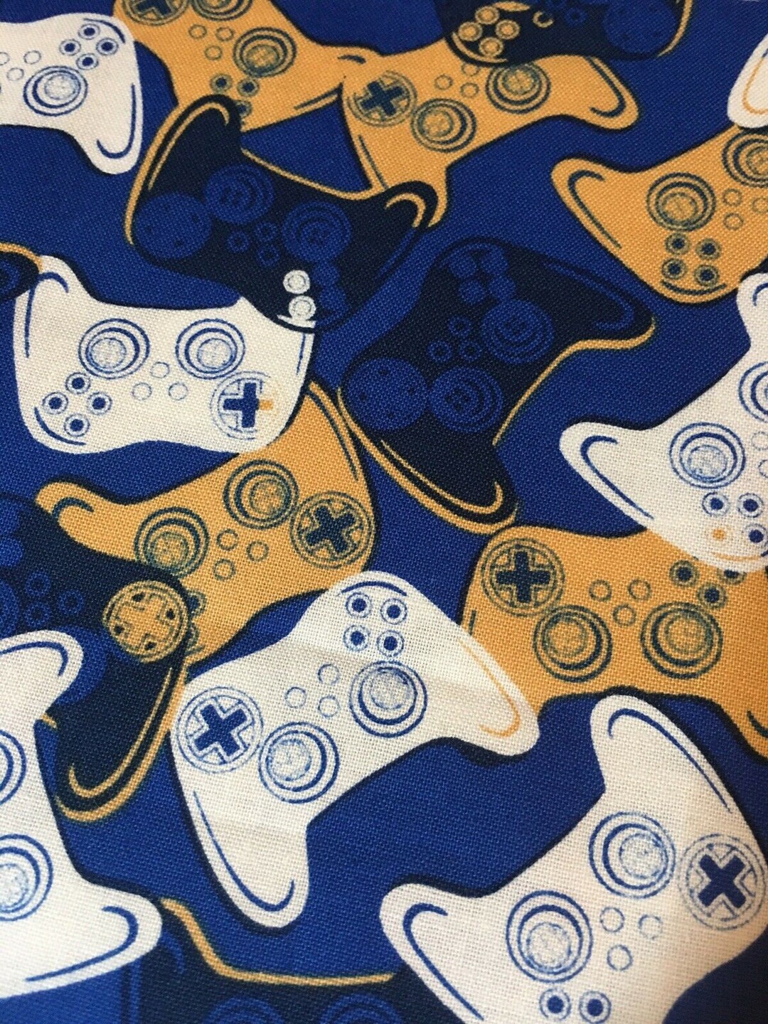Game on Video Game Controller Cotton Fabric Fat Quarter, by the Yard ...
