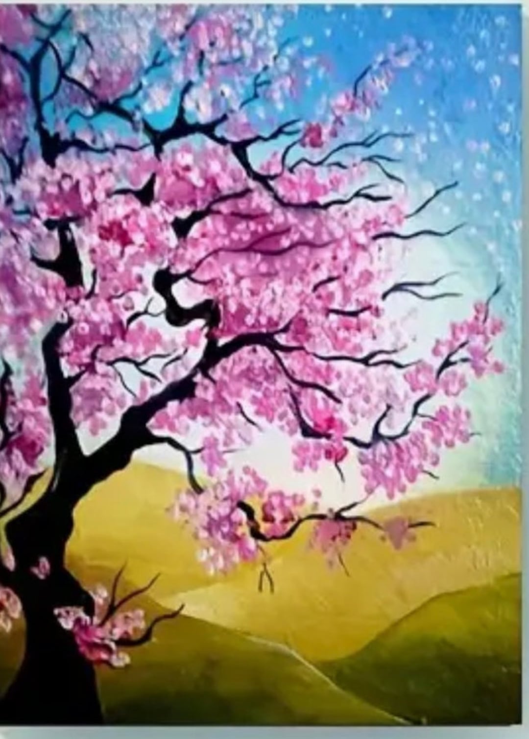 Cherry Blossoms Diamond Art Painting Kit, Floral Diamond Art Kit, Tree ...