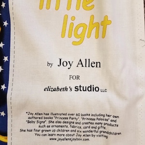 Holiday Book or Quilt Panel, Little Light Book by Joy Allen, Christmas ...