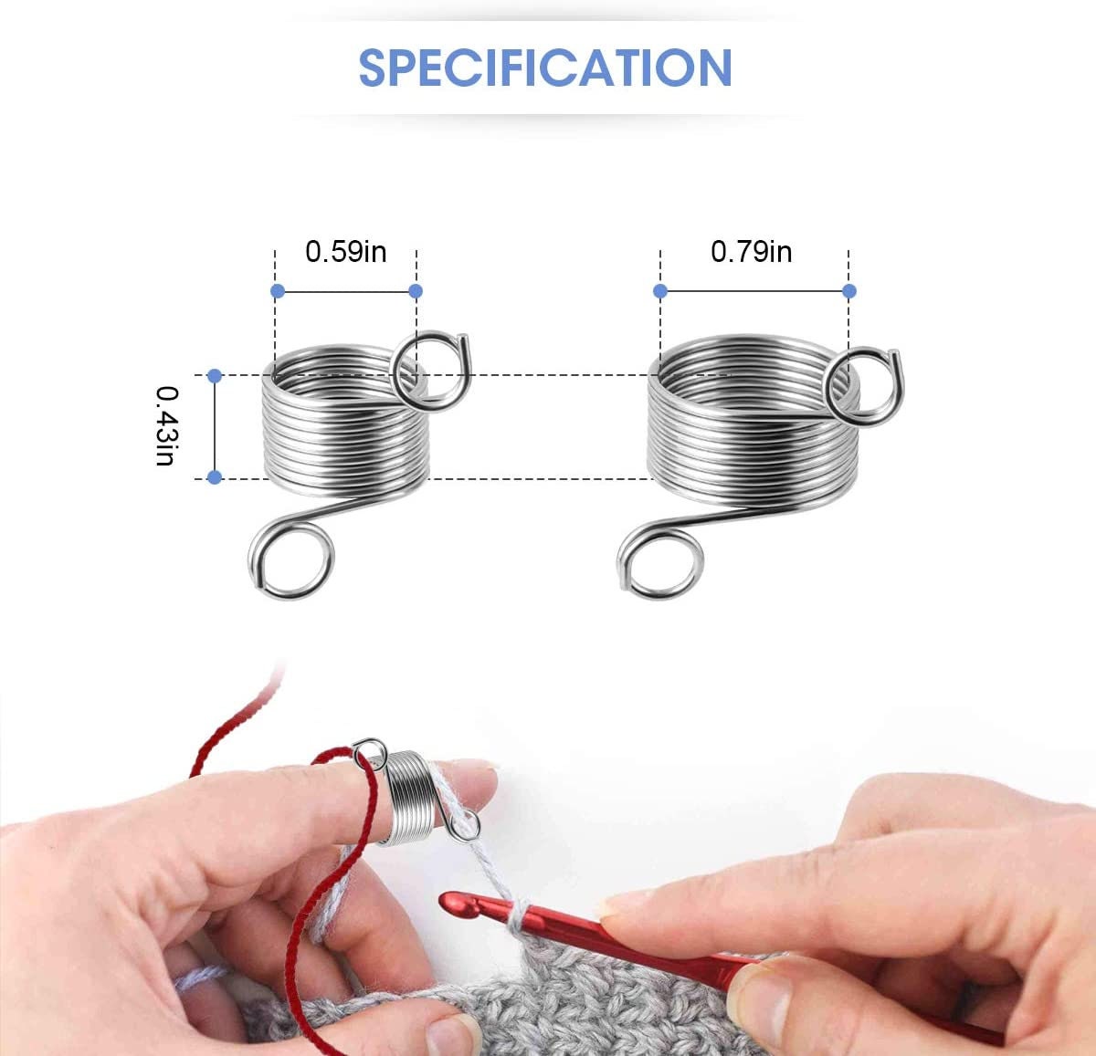 Yarn Guide Crochet Loop Rings Yarn Guide Knitting Ring - Etsy