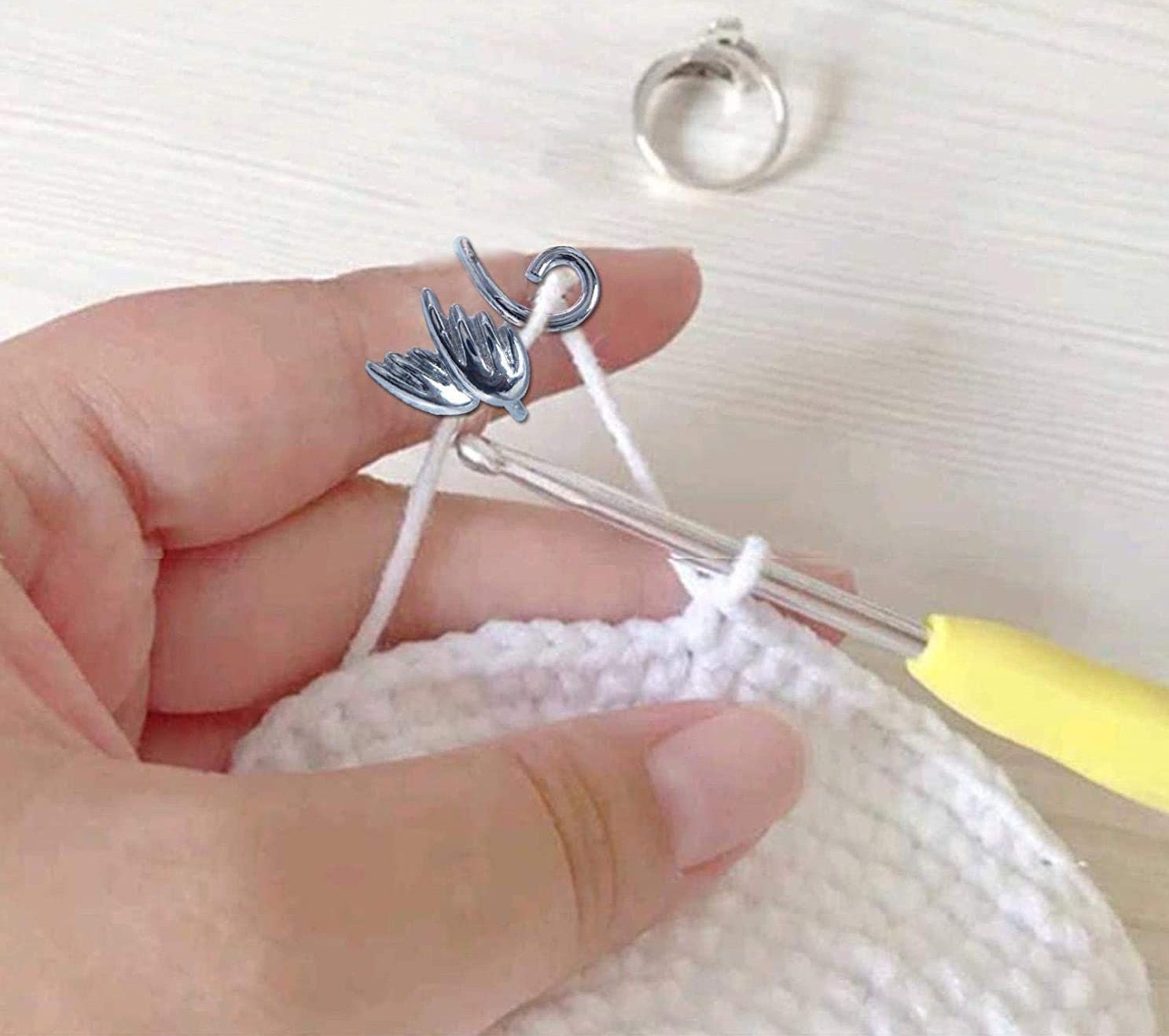 Yarn Guide Adjustable Crochet Loop Rings Yarn Guide | Etsy