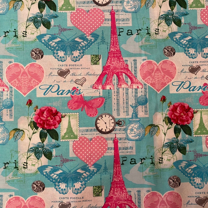 Paris Fabric - Etsy
