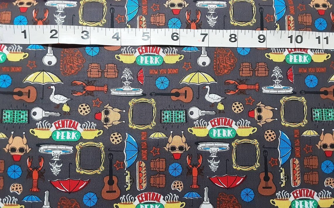 Friends Fabric Friends Forever TV Series Cotton Fabric Fat - Etsy