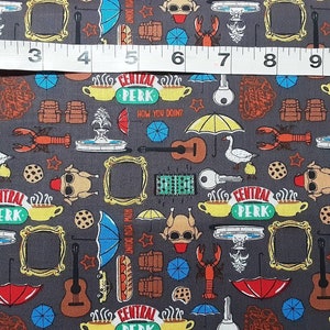 Friends Fabric, Friends Forever TV Series Cotton Fabric Fat Quarter, by ...