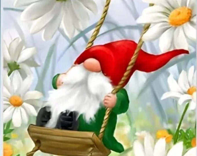 Gnome Diamond Art Kit, Daises Diamond Painting Kit, Summer, Gnome, Gift ...